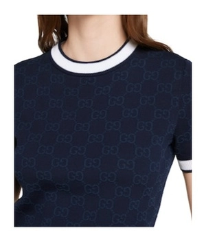 Gucci Jacquard Intarsia Knit Top
