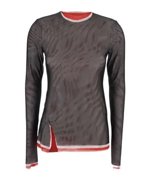 MSGM Crewneck Layered Blouse