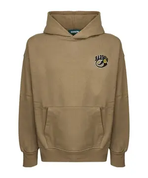 BARROW Bear Printed Hoodie - Brown