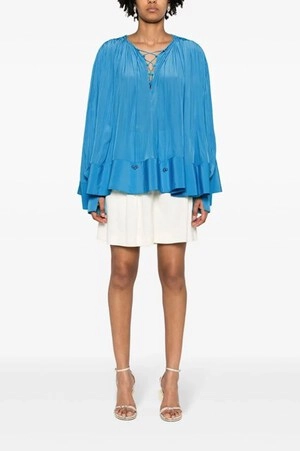 LANVIN Pleated Drop-shoulder Kaftan