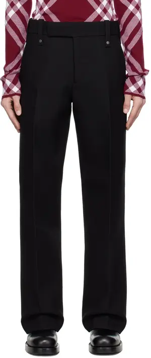 Burberry Pleat-detailed Straight-leg Trousers
