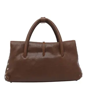ZANELLATO Small Dotta Turn-lock Top Handle Bag - Brown