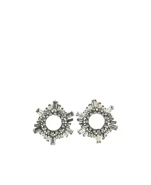 AMINA MUADDI Amina Muaddi Logo Earrings