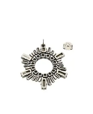Amina Muaddi Logo Earrings