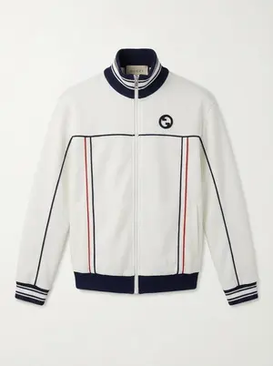 Gucci Long-sleeved Casual Jacket With Standing Collar - Gray