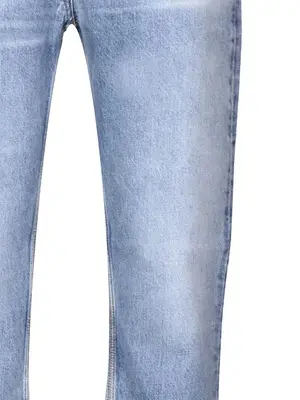 Givenchy 4g Plaque Straight-leg Jeans - Light Blue