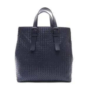 Bottega Veneta Knotted Detail Handbag - Blue