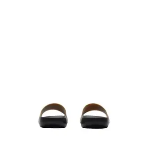 Burberry Check Slip-on Slides - Sand