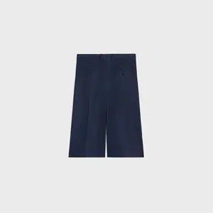 Celine Bermudas In Cotton And Wool Gabardine