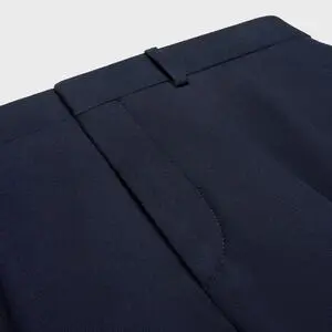 Celine Bermudas In Cotton And Wool Gabardine