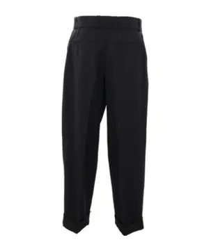 JIL SANDER Straight-leg Pleat-detailed Belted Trousers