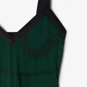Burberry Shield Hardware Asymmetric Midi Dress