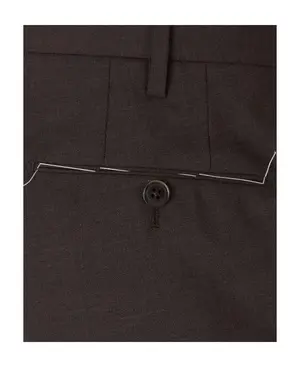 PT TORINO Tailored-cut Tapered Trousers