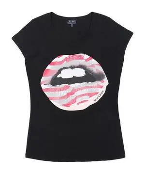 Emporio Armani Round Neck Printed T-shirt - Black