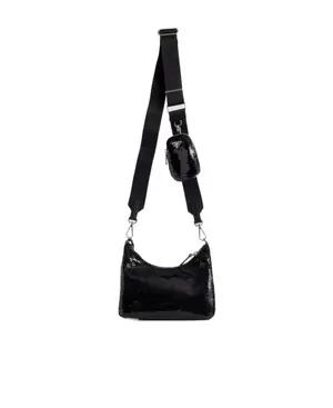 Prada Re-edition 2005 Logo Sequin Shoulder Bag