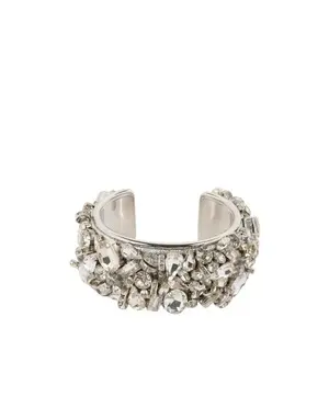 Dries Van Noten Embellished Cuff Bracelet - Silver