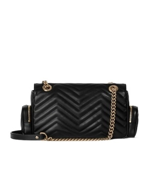 Gucci Gg Marmont Small Shoulder Bag - Black