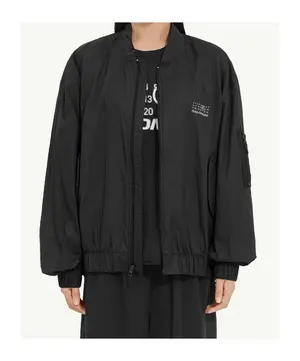 MAISON MARGIELA X Salomon Numbers-printed Zipped Bomber Jacket - Black