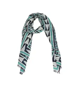 LANVIN Geometric Pattern Scarf - Gray