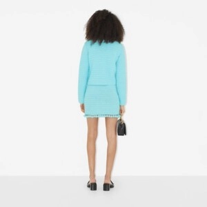 Burberry Crochet-knit Straight Skirt With Pompoms