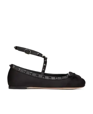 Valentino Garavani Rockstud Ballerina Flats - Black