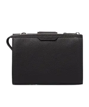 Fendi Double Baguette Zipped Messenger Bag - Black