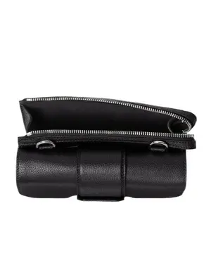 Fendi Double Baguette Zipped Messenger Bag - Black