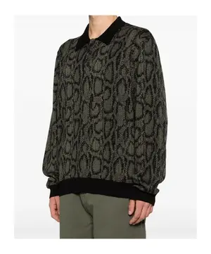 Carhartt Work In Progress Patterned Knitted Polo Sweater