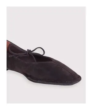 ALOHAS Square-toed Ballet Flats - Black