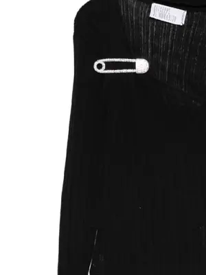 Giuseppe Di Morabito Cut-out Knitted Jumper With Embellished Detail - Black