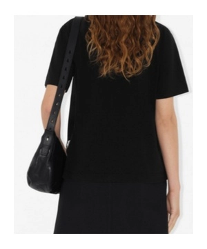 Burberry Daisy Logo Cotton T-shirt - Black