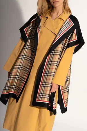 Burberry Vintage Check Silk Cape