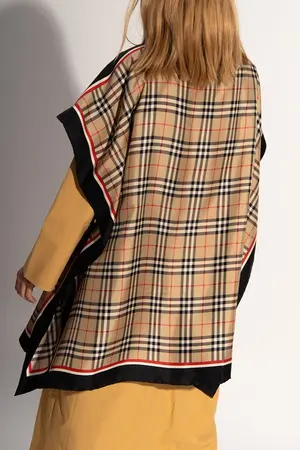 Burberry Vintage Check Silk Cape