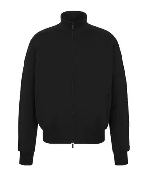 Dior Oblique Zip-up Track Jacket - Black
