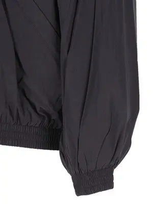 Balenciaga Zip-up Turtleneck Jacket With Logo Embroidery