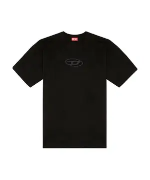 DIESEL® T-boxt-od T-shirt With Embroidered Oval D - Black