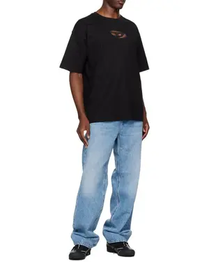 DIESEL® T-boxt-od T-shirt With Embroidered Oval D - Black
