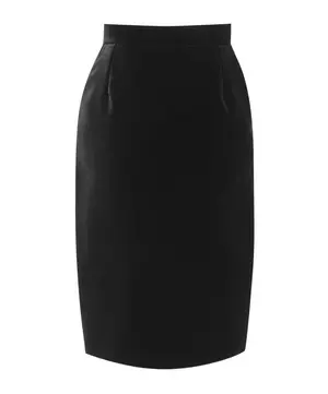 Saint Laurent Velvet Mini Pencil Skirt