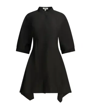Alaïa Asymmetrical Poplin Shirt Dress