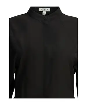 Alaïa Asymmetrical Poplin Shirt Dress