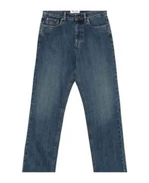 Miu Miu Logo Embroidered Straight Leg Jeans