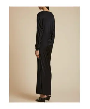 Khaite Oron Long-sleeved Maxi Dress