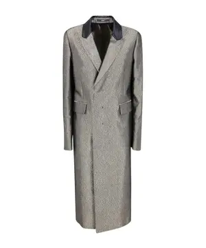 SAPIO Double Breasted Coat - Gray