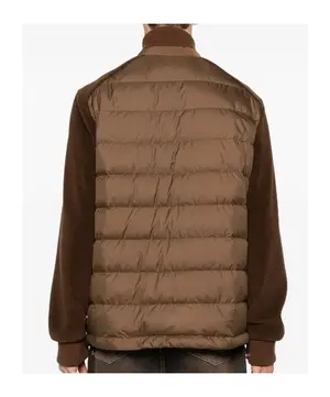 Moncler High-neck Long-sleeved Knitwear With Zippered Pockets