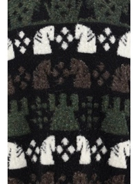 Burberry Chess Pattern Knit Crewneck Jumper - Black/green