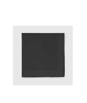 Gucci Logo Jacquard Square Scarf - Black