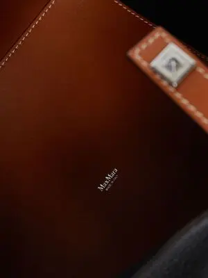 Max Mara Medium Bucket Bag With Leather Inserts