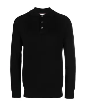 Brunello Cucinelli Long-sleeved Knitted Polo Shirt