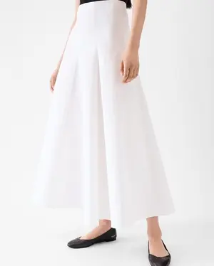 Jacquemus La Jupe Triangle Flared Skirt - White