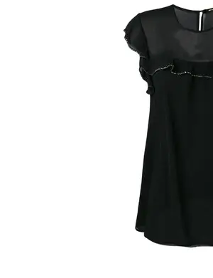 Saint Laurent Crystal Embellished Blouse